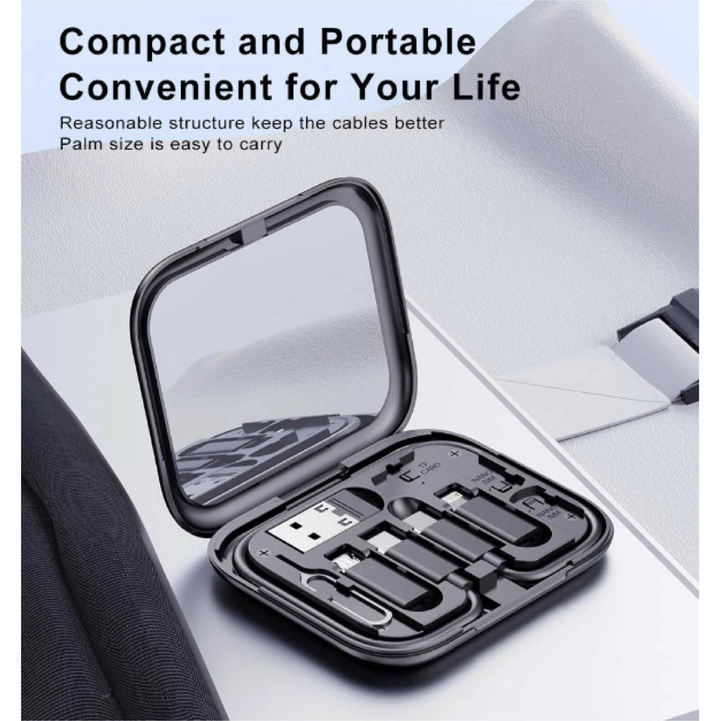 All In 1 Travel Charging Cable Set w Mirror | ShopGifts | Corporate ...