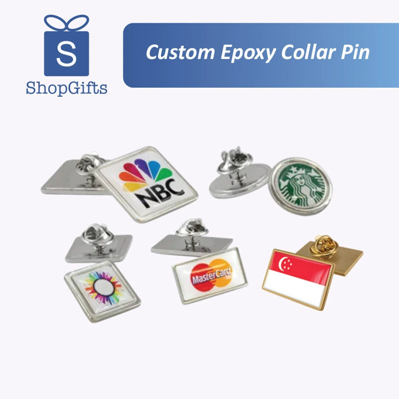 Custom Epoxy Collar Pin | ShopGifts | Corporate Gift Singapore