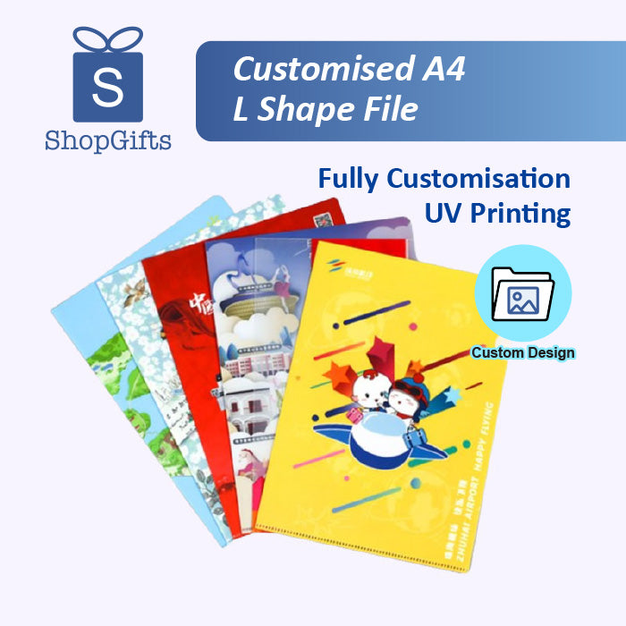 Customised A4 L Shape File | ShopGifts | Corporate Gift Singapore