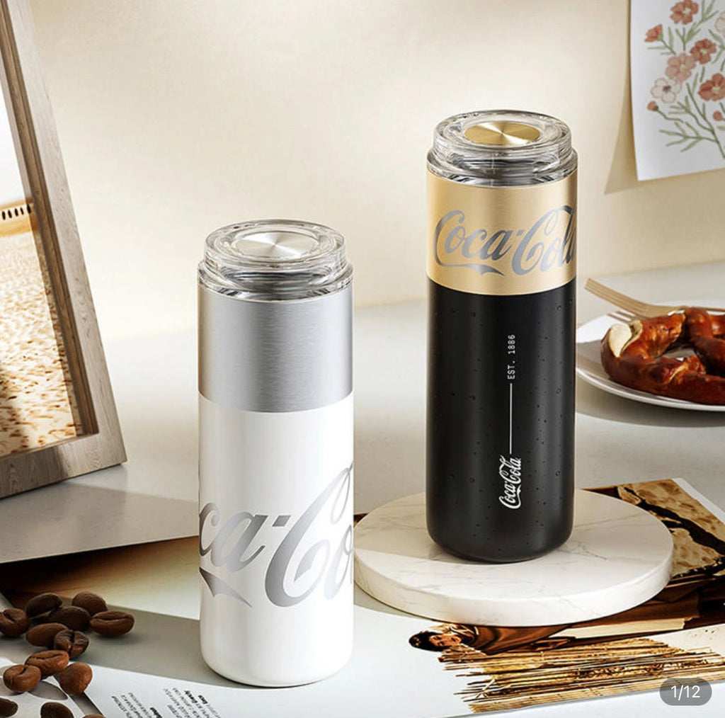 Coca-Cola Collection Capsule Vacuum Bottle-Black/ White | ShopGifts ...