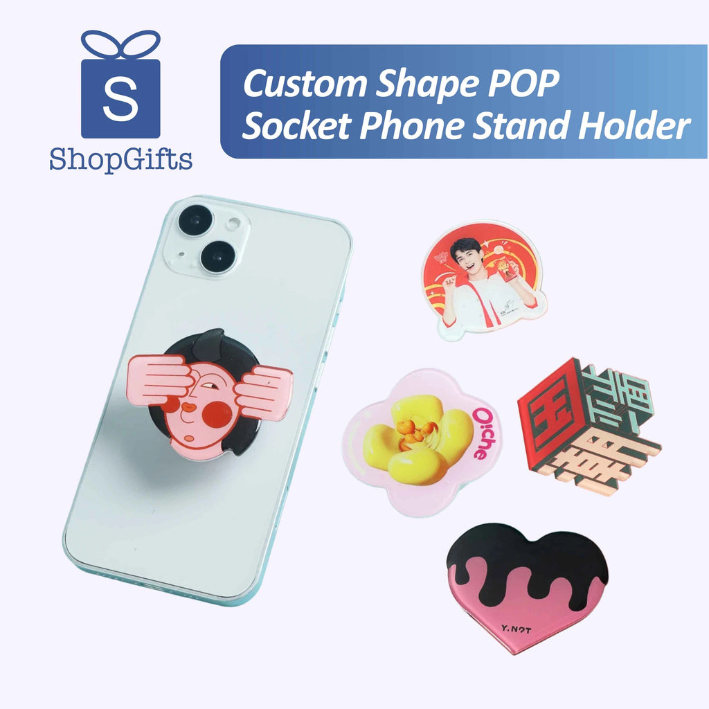 Custom Shape POP Socket Phone Stand Holder | ShopGifts | Corporate Gift ...