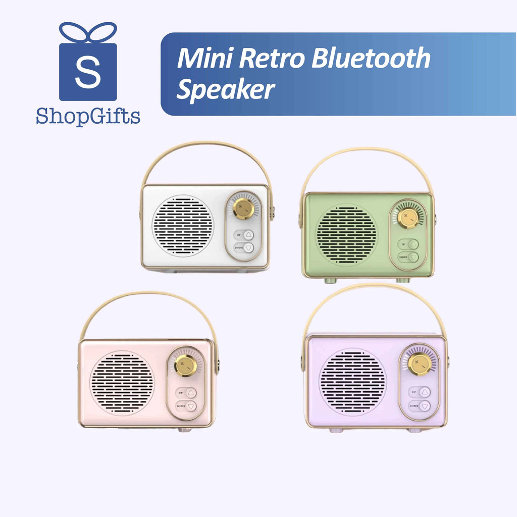 Mini Retro Bluetooth Speaker | ShopGifts | Corporate Gift Singapore