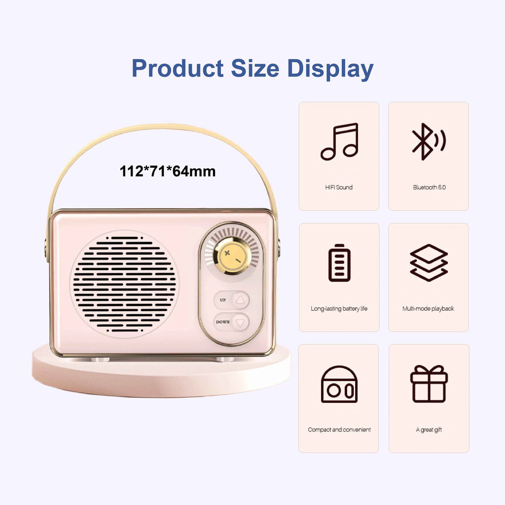 Mini Retro Bluetooth Speaker | ShopGifts | Corporate Gift Singapore