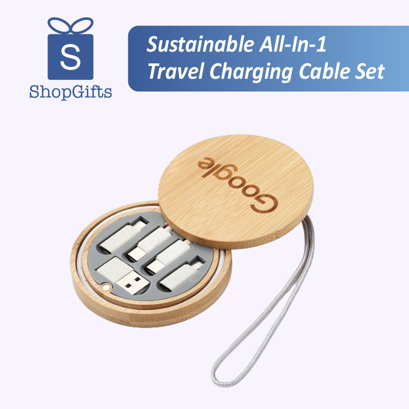Sustainable All-In-1 Travel Charging Cable Set| ShopGifts | Corporate ...
