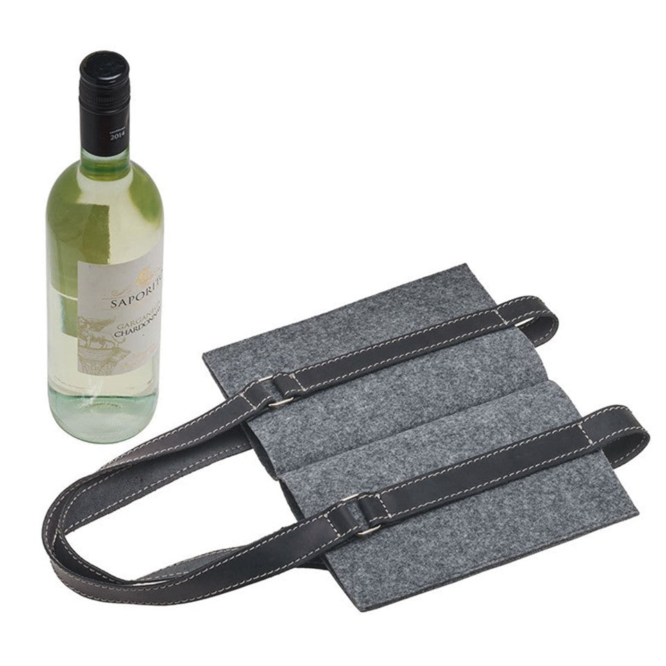 Premium Duo Felt Wine Carrier | ShopGifts | Corporate Gift Singapore
