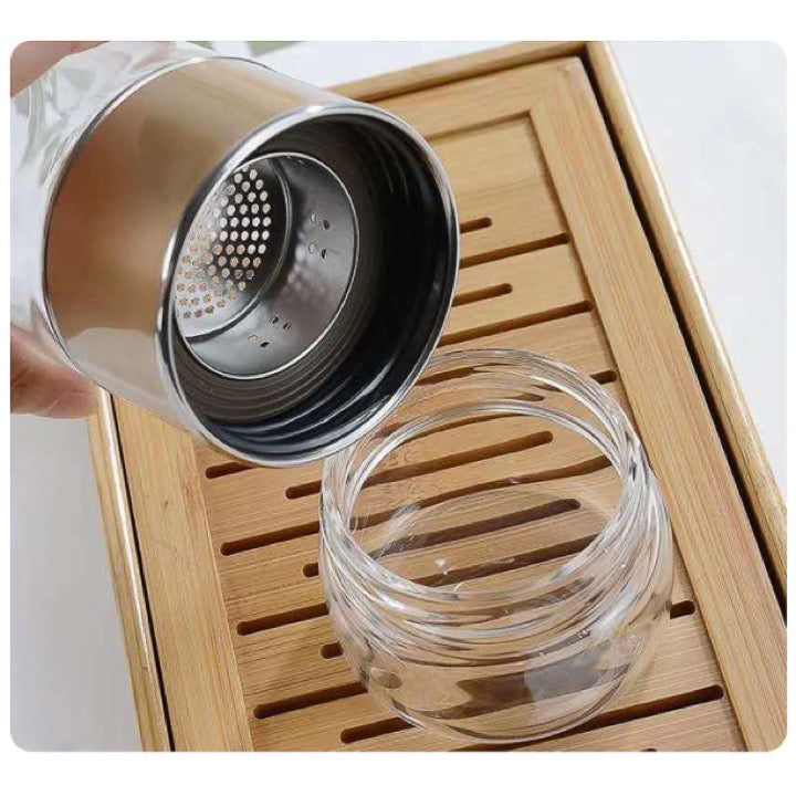 Double Wall Infuse Glass Bottle | ShopGifts | Corporate Gift Singapore